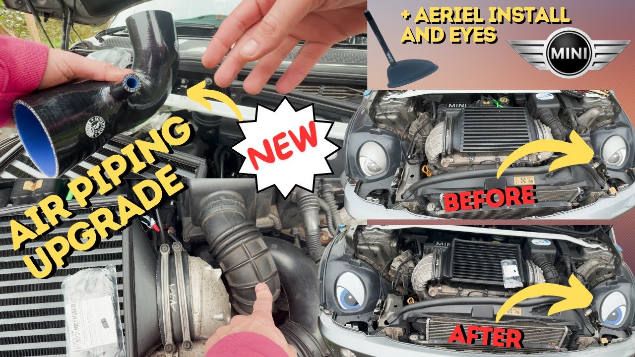 Airbox Piping / Mini Eyes and Aerial Install (MINI COOPER S) - YouTube