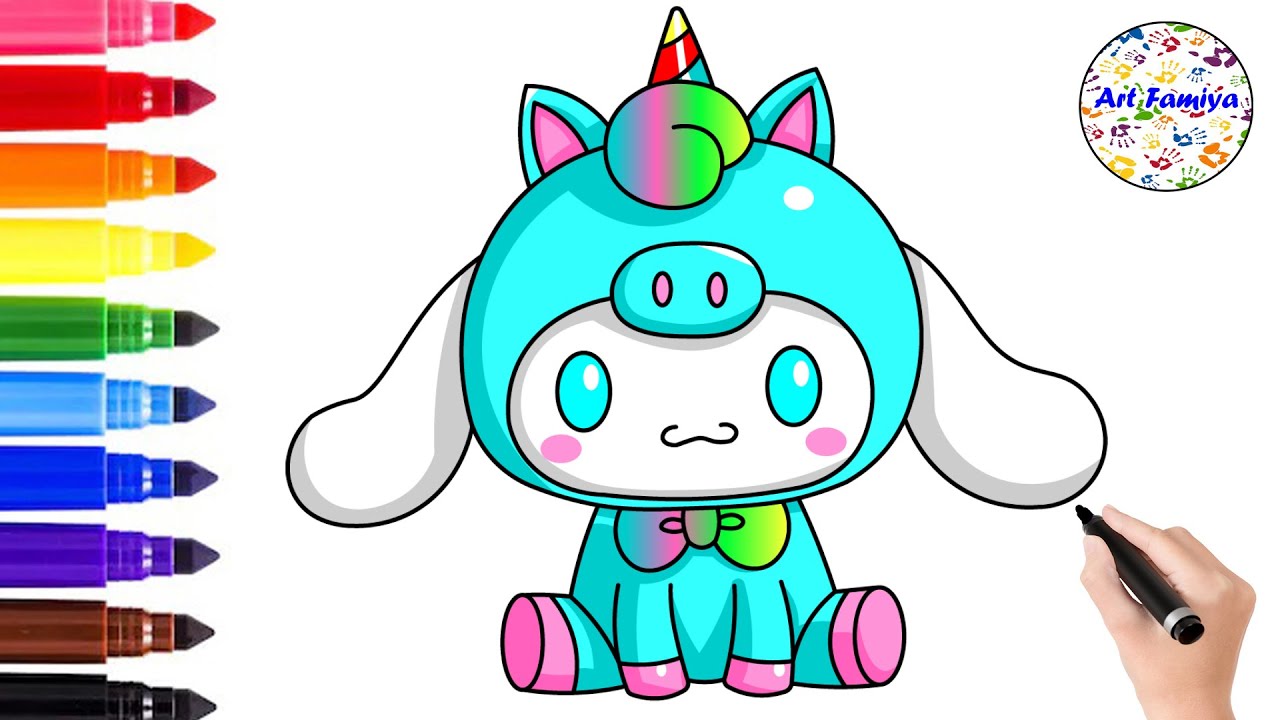 How To Draw a Unicron Cinnamoroll | Easy Sketch Step by Step | Sanrio ...