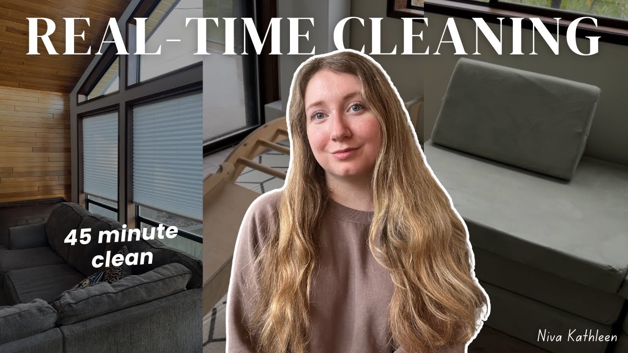 CLEANING MY ENTIRE HOUSE IN REAL TIME WITH YOU! - YouTube