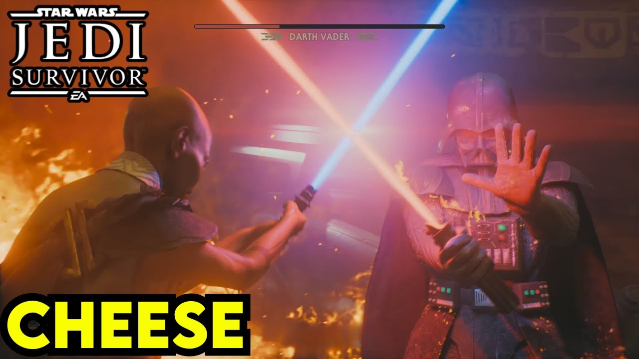 How to Cheese Darth Vader in Star Wars Jedi Survivor - YouTube