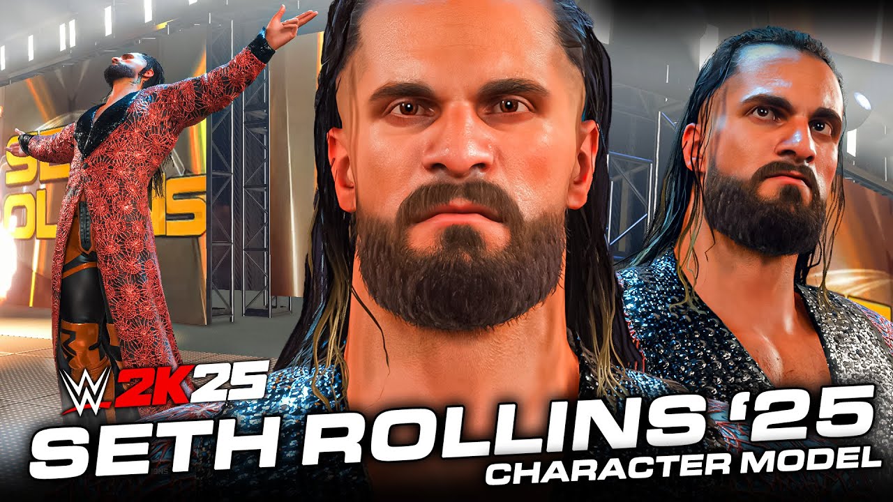 WWE 2K25: Seth Rollins '25 Character Model | WWE2K25 Pc Mods - YouTube