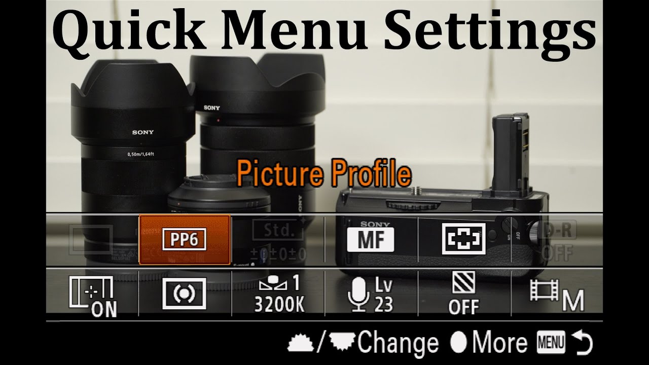 Sony a7s Quick Menu - YouTube