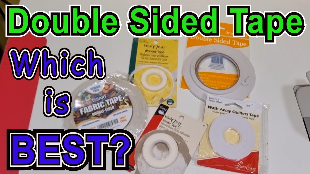 Double sided tape test results. No gummed up needles. Which is the best ...