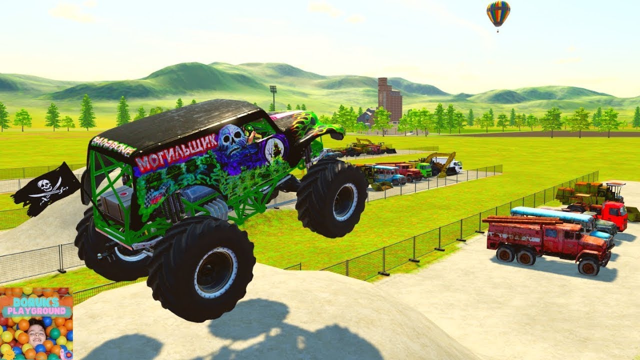 We are jumping with the Monster Truck! | Farming Simulator 22 - YouTube