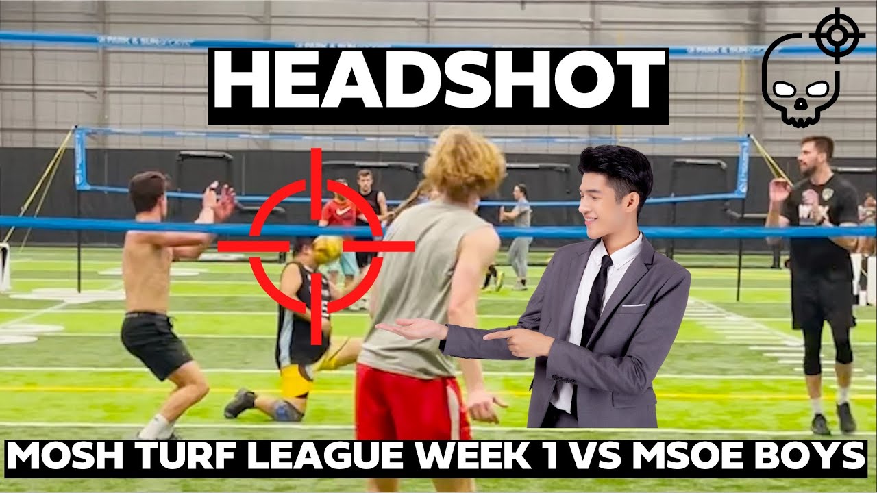 MOSH Thursday Turf League Week 1 VS MSOE Boys Volleyball Triples - YouTube