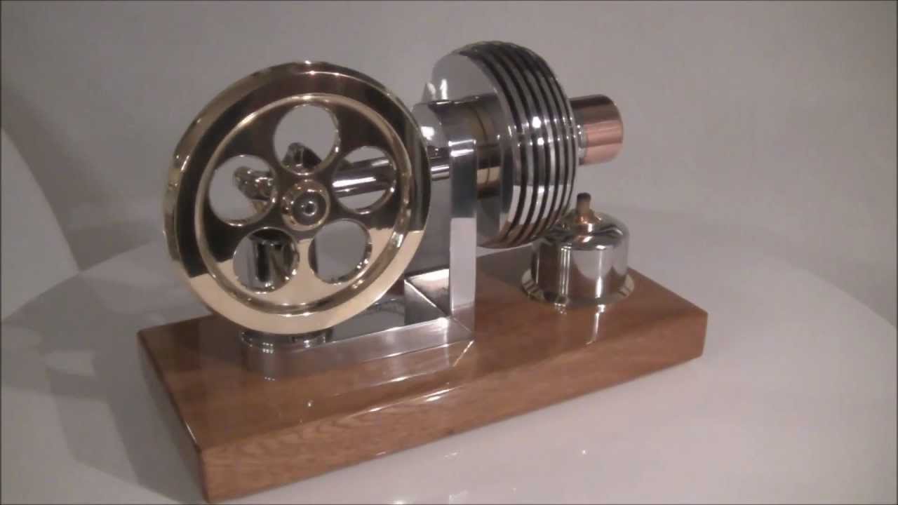 Self Made Stirling Engine HD - YouTube