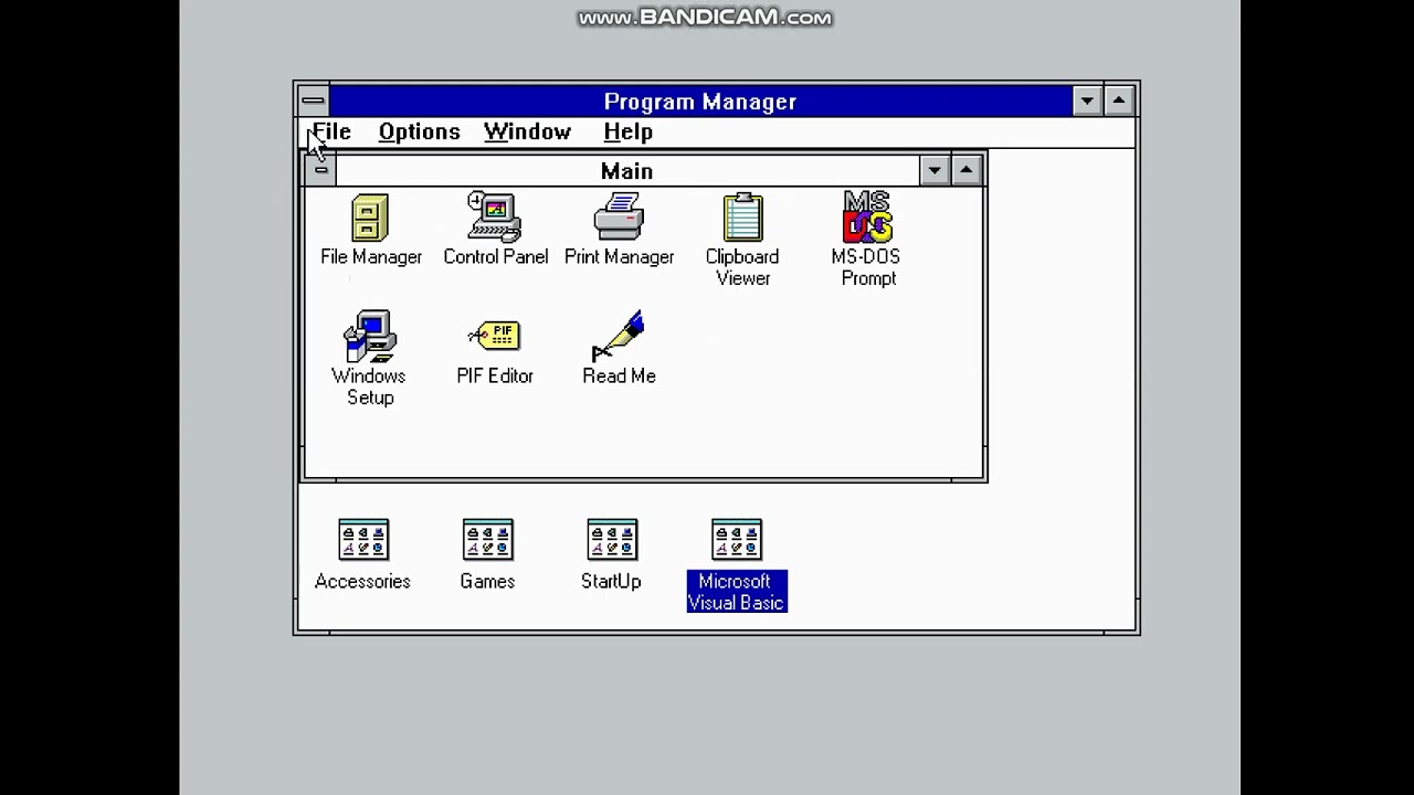 Windows 3.1 Shutdown Screen - YouTube