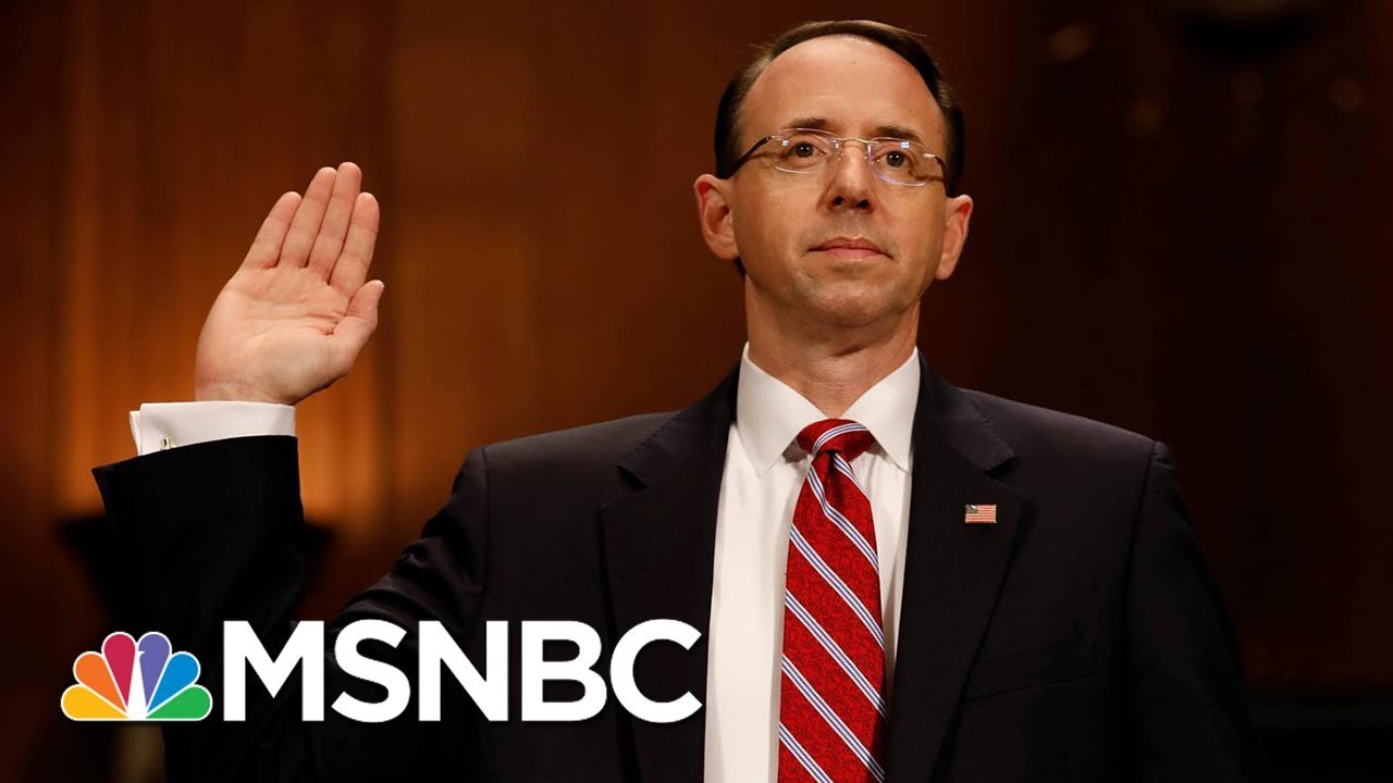 NYT: Memo Hints At A New Target: Rod Rosenstein | Morning Joe | MSNBC ...