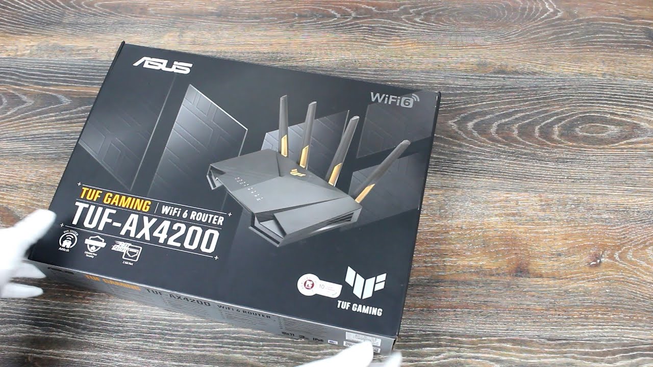 ASUS TUF Gaming AX4200 (TUF-AX4200) Router Unboxing - YouTube