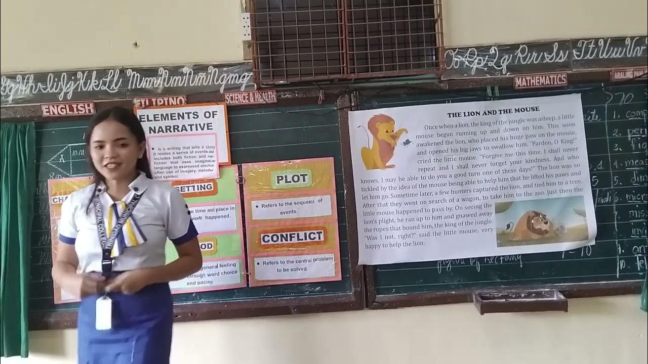 ELEMENTS OF NARRATIVE TEXT (GRADE 5) DEMO TEACHING - YouTube