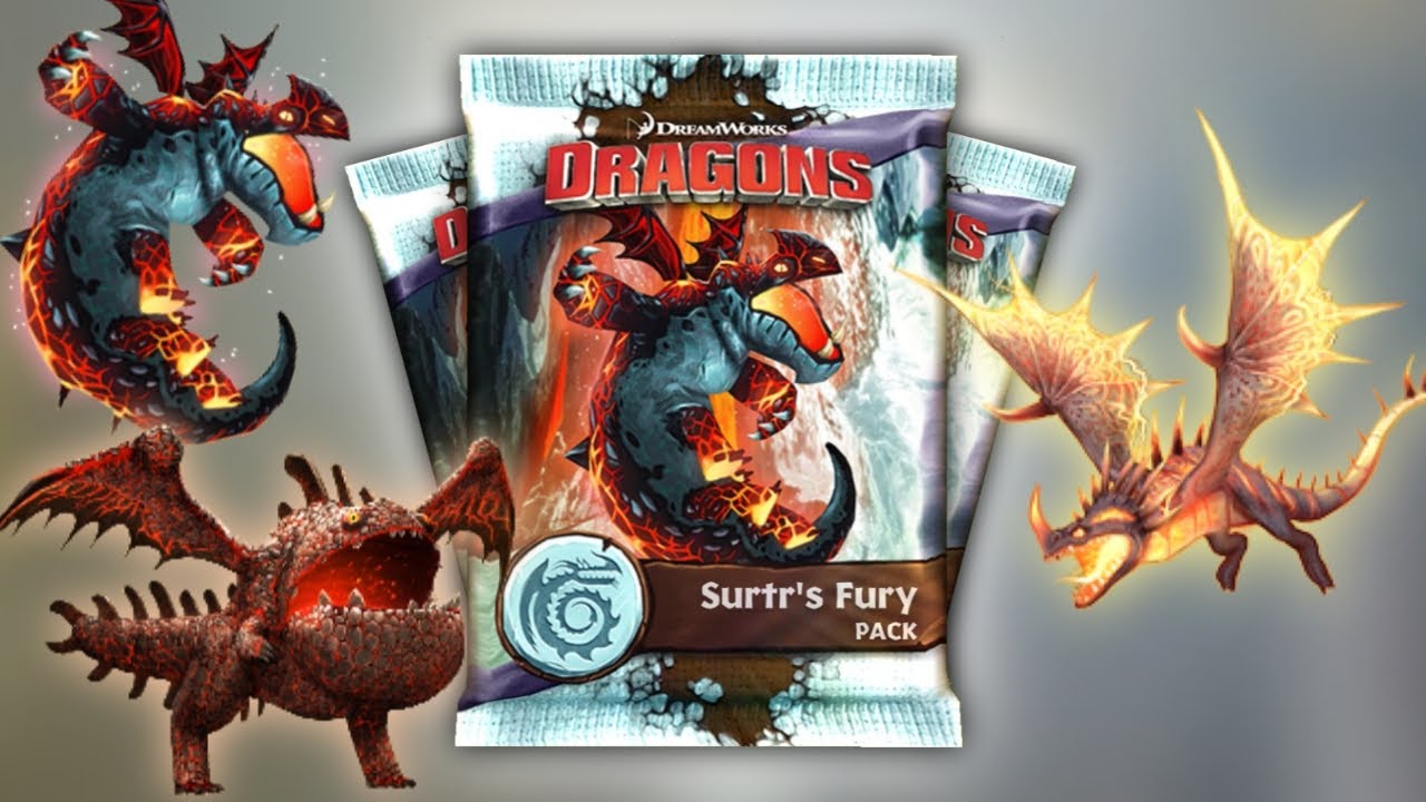 SURTR'S FURY - Card Pack Showcase | Dragons: Rise of Berk - YouTube