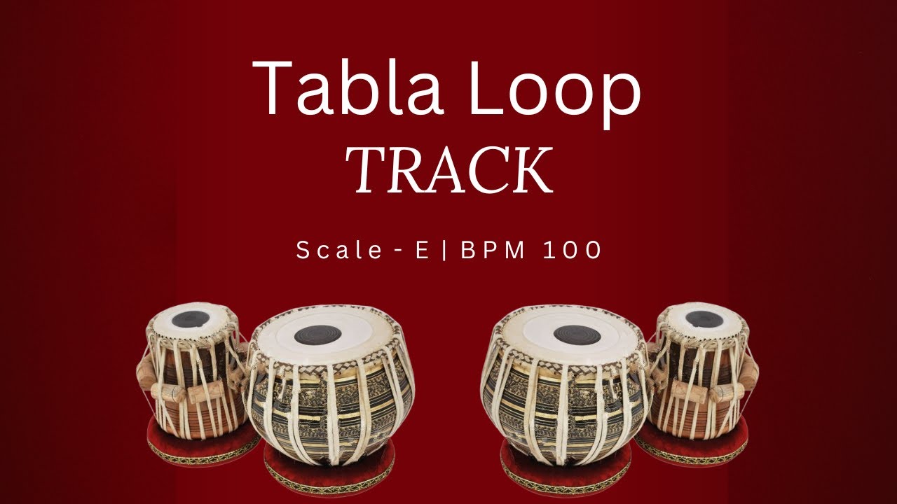 Tabla Loop Track E 100 BPM | Tabla Rhythm Loop For Riyaz & Practice ...