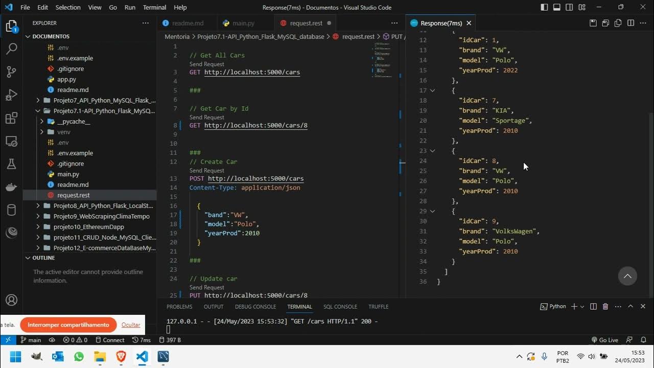 CRUD Python Flask Mysql Resumido - YouTube