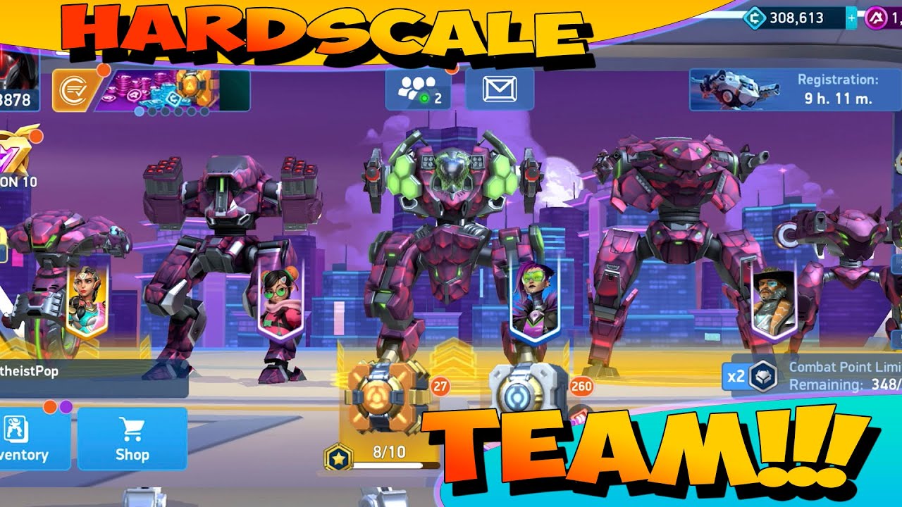 Mech Arena: Robot Showdown - Gameplay Walkthrough Part 214 - HARDSCALE TEAM!🔥(iOS,Android) - YouTube