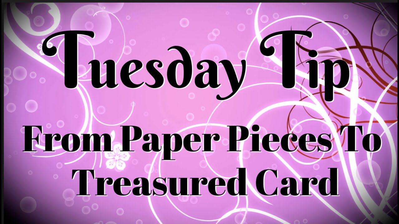 How to Turn Paper Pieces and Cardstock Scraps into a Lovely Card - YouTube