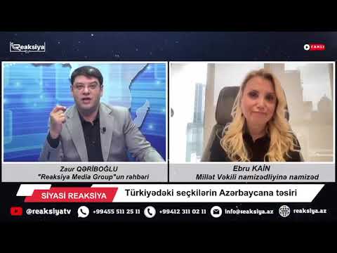 Azerbaycan Reaksiya TV - 14 Mayıs 2023 Milletvekili Seçimleri İle Alakalı Canlı Yayın