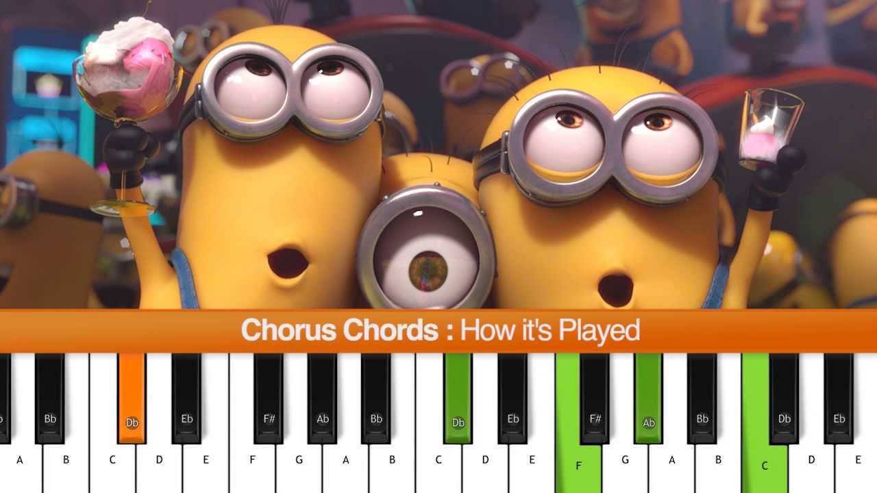 How To Play "Happy" Despicable Me 2 Theme (Pharrel Williams) Piano ...