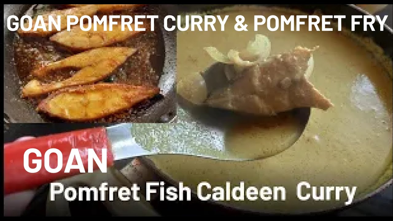 Goan Pomfret Curry Recipe/how to cook Pomfret Caldin/Goan Fish Curry ...
