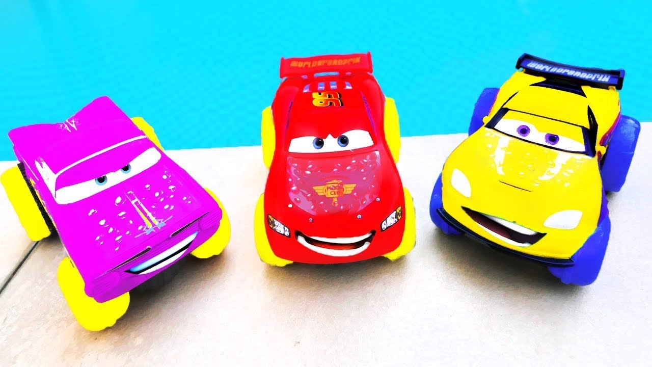 LEARN COLORS with CARS 3 Lightning Mcqueen - Learn Colors Cars for ...