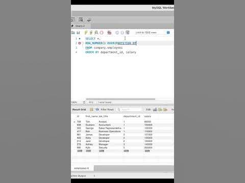 SQL Tutorial: How to use ROW_NUMBER #shorts - YouTube