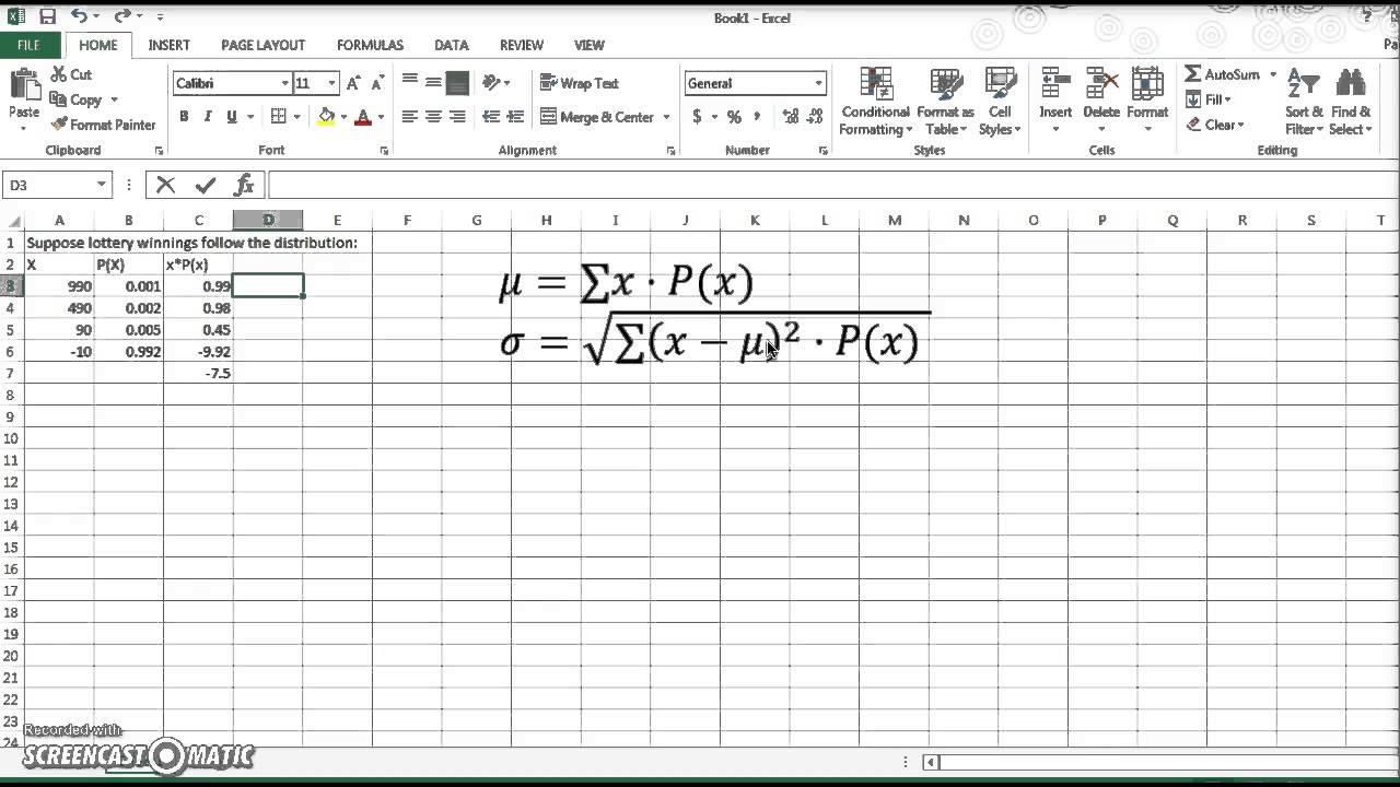 How To Calculate Mean And SD In Excel For Discrete Distribution YouTube how-to-calculate-mean-and-sd-in-excel-for-discrete-distribution-youtube