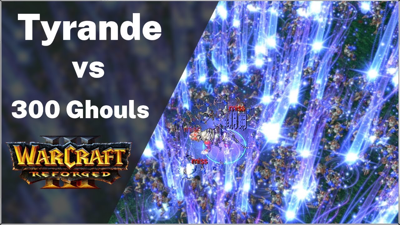Tyrande vs 300 Ghouls | Warcraft 3 Reforged Beta - YouTube
