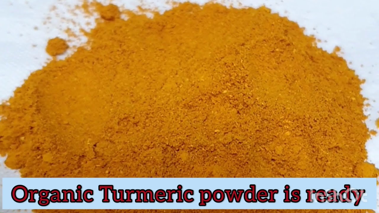 How to make organic turmeric powder in just 20 to 30 minutes. - YouTube