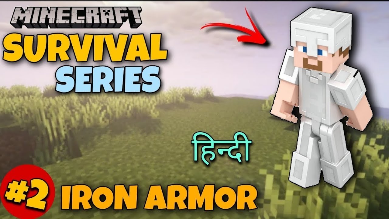 my full iron armour in Minecraft Survival series #2 - YouTube