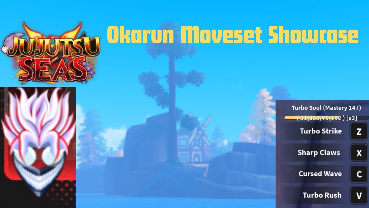 Jujitsu Seas Okarun Moveset Showcase #roblox - YouTube