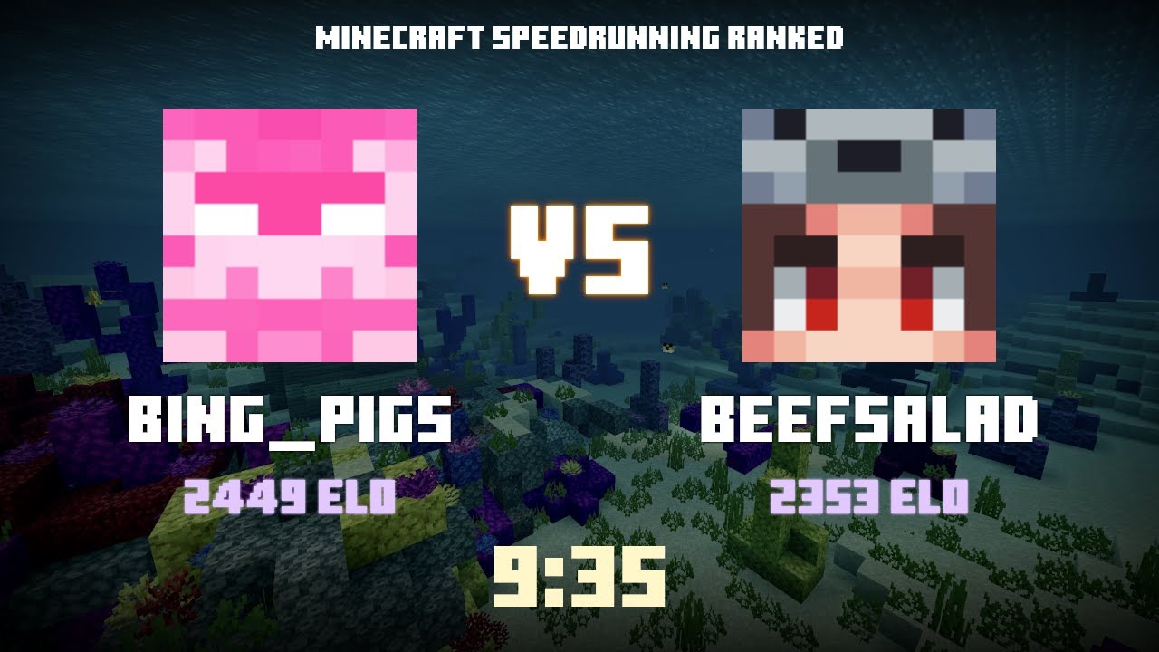 bing_pigs VS BeefSalad | MCSR Ranked - YouTube