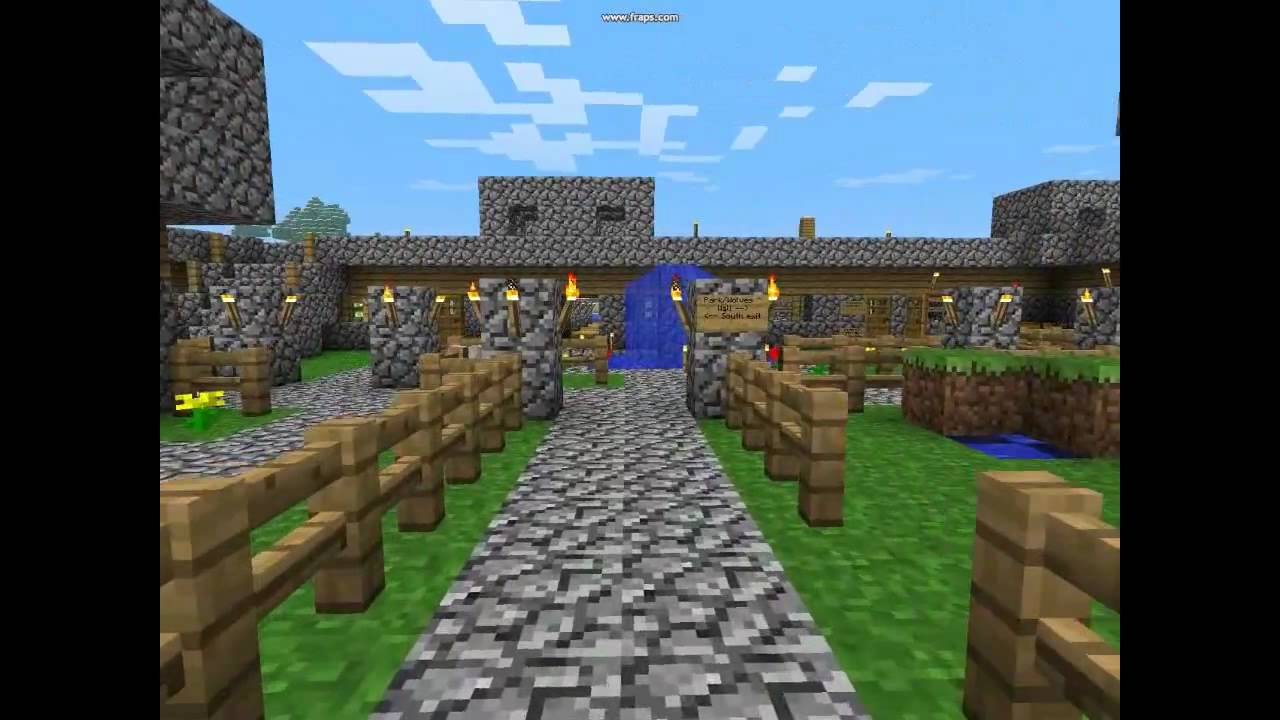 An old project: Minecraft city - Wolfenstein - YouTube