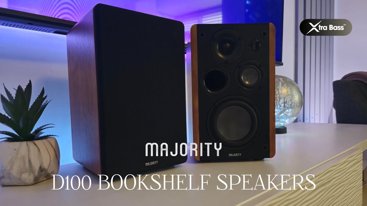 The @majorityaudio D100 Bluetooth Bookshelf Speakers. The Versatile ...