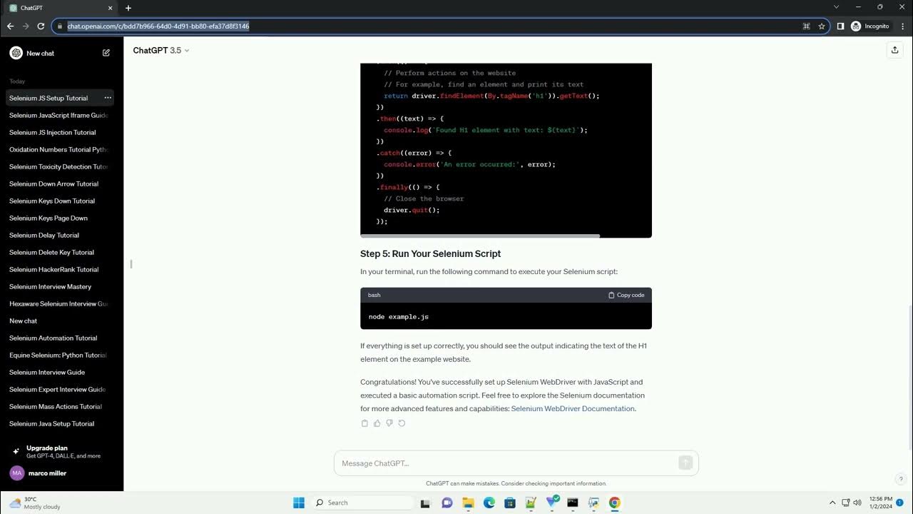 selenium javascript install - YouTube