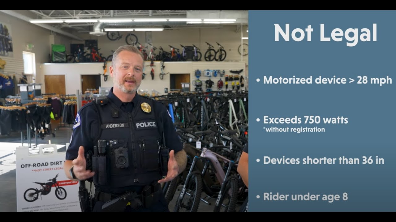 South Jordan Police PSA: E-bike Safety - YouTube