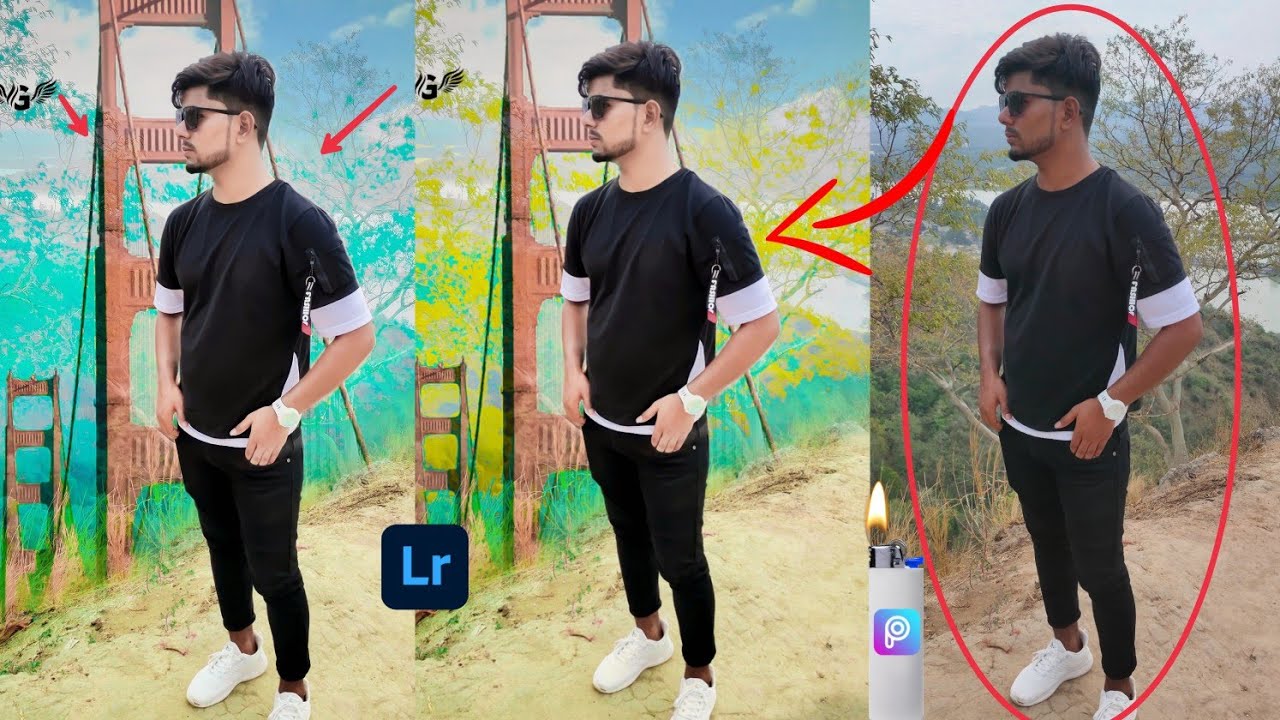 Picsart se Background ka Color Kaise Change Karen||Lightroom se ...
