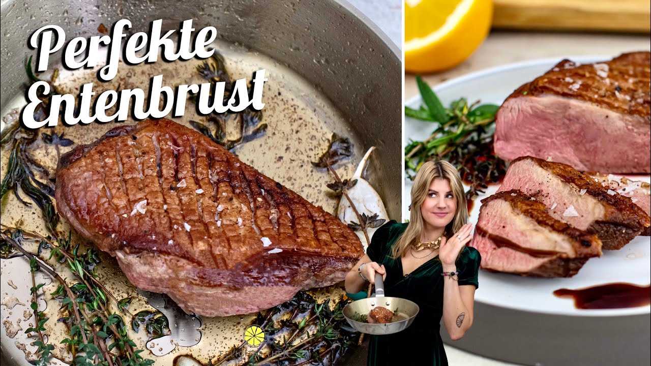 die perfekte Entenbrust | rosa gebraten | Felicitas Then - YouTube