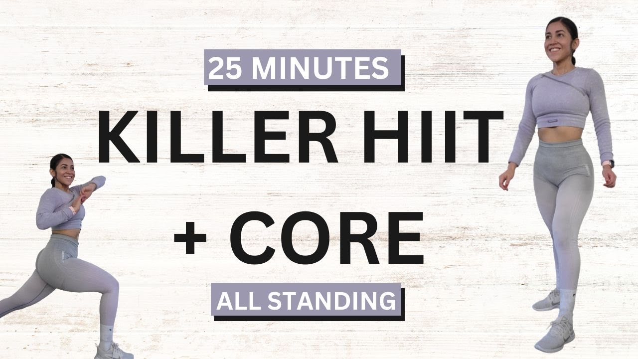 25 MIN KILLER HIIT + CORE \\ ALL STANDING \\ NO EQUIPMENT - DAY 11 ...