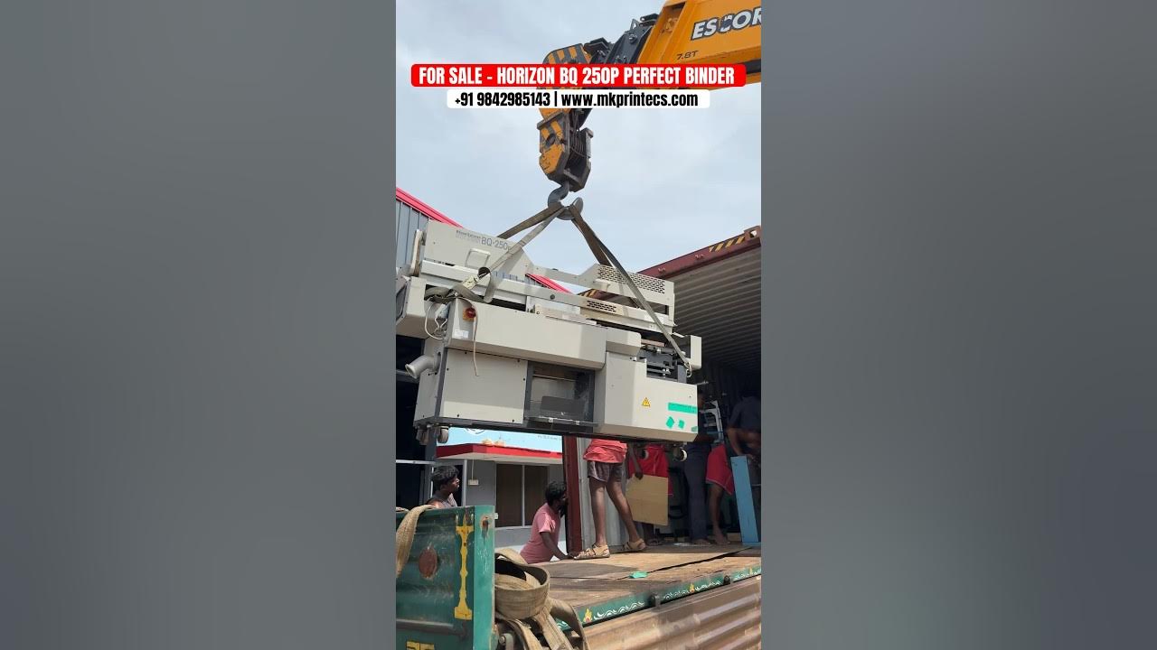 HORIZON BQ 250P - SINGLE CLAMP PERFECT BOOK BINDING MACHINE FOR SALE | MK PRINTECS ...