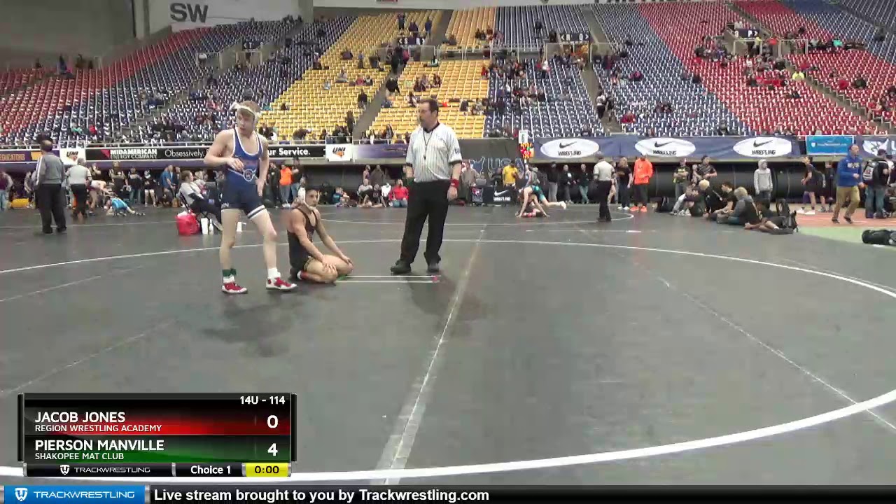 14U 114 Pierson Manville SHAKOPEE MAT CLUB Vs Jacob Jones Region ...