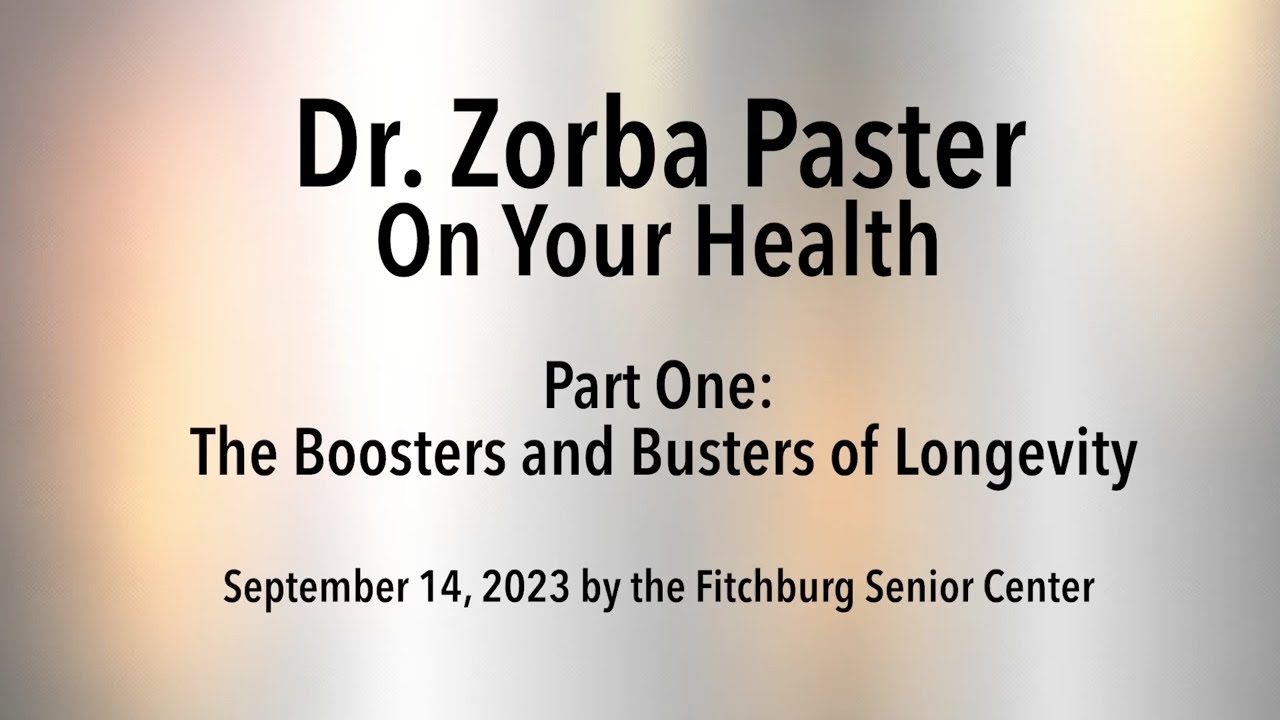 Fitchburg WI Senior Center Dr. Zorba Paster 9 14 23 part 1 - YouTube