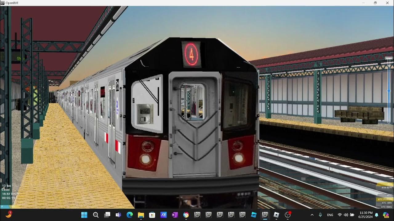 Openbve Old 2011 R142A 4 Train Arriving & Departing at Kingsbridge Road - YouTube