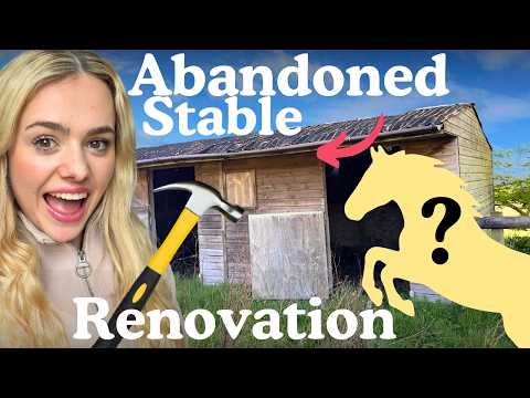 Abandonded Stable Renevation and New Horse Name Reveal! Equestrian DIY! AD