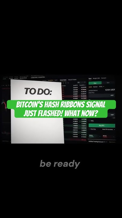 Bitcoin’s Hash Ribbons Signal Just Flashed! What Now? 🤔 - YouTube