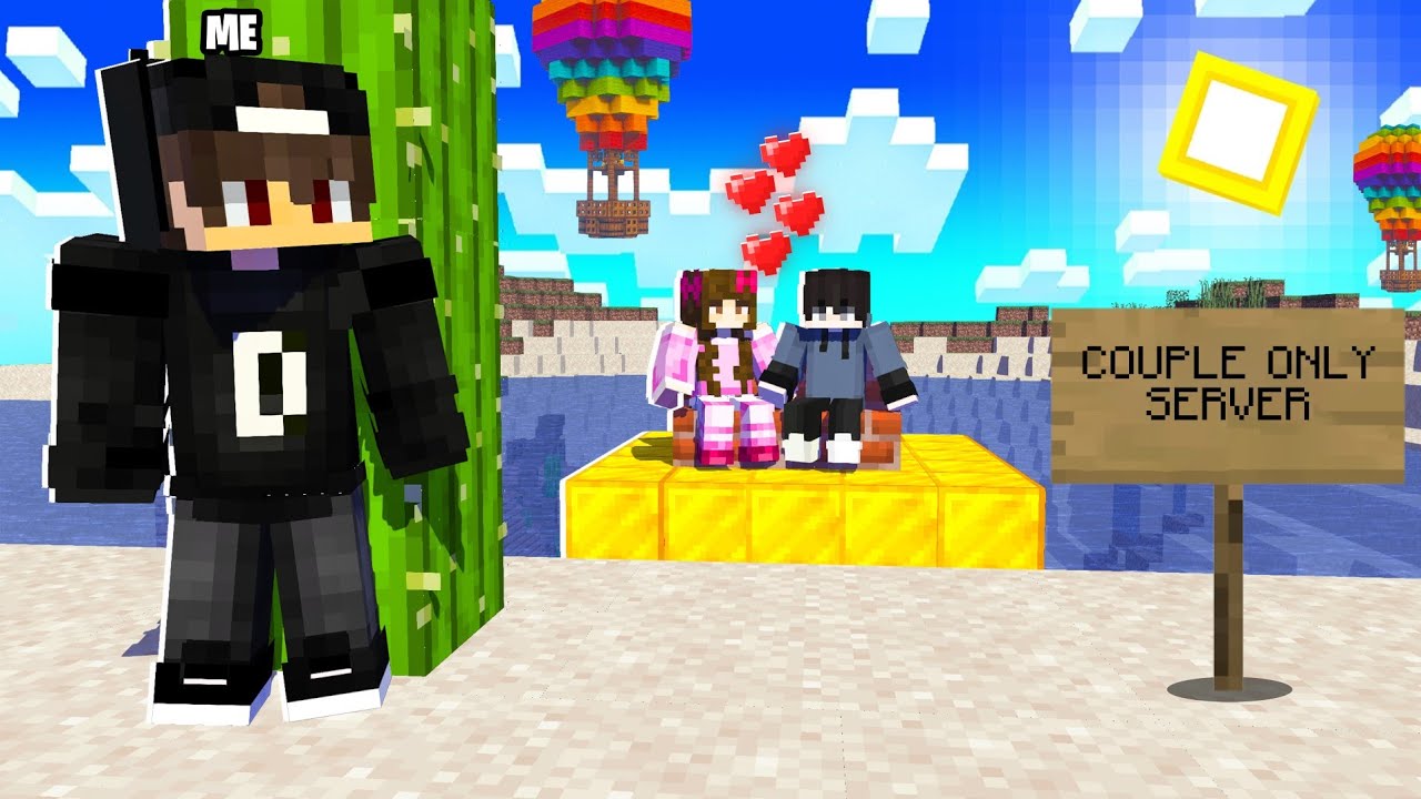 I JOINED "COUPLES" ONLY SERVER IN MINECRAFT ! - YouTube
