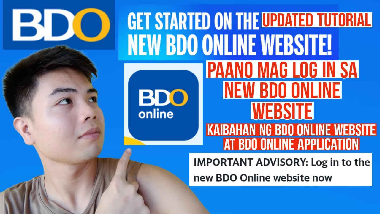 NEW BDO ONLINE WEBSITE PAANO MAG LOG IN SA NEW BDO ONLINE WEBSITE - YouTube