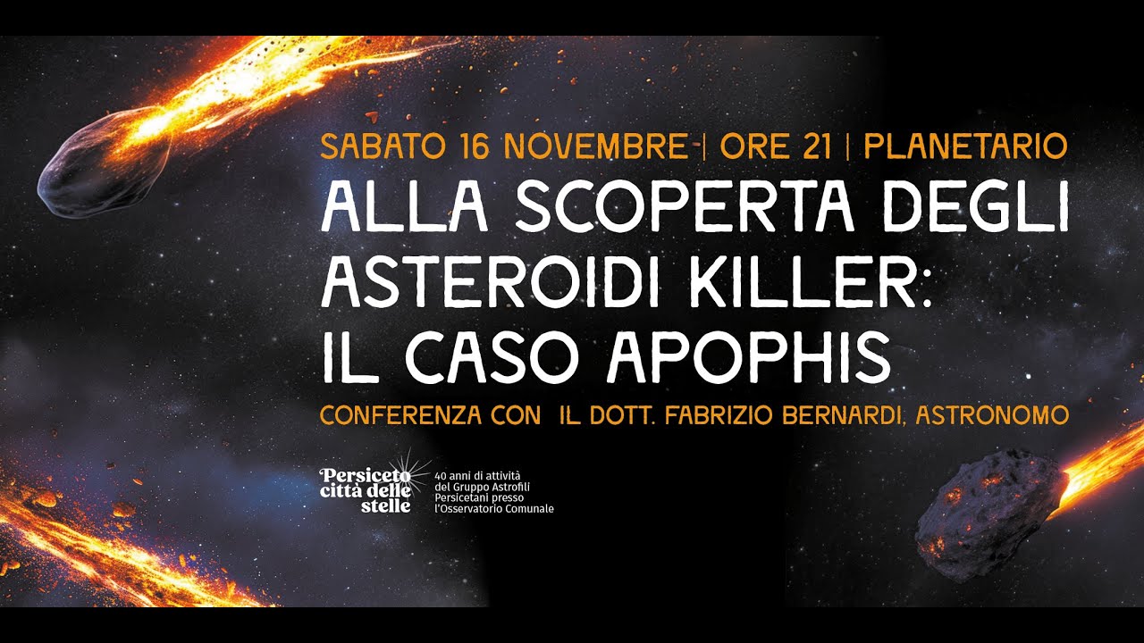 Alla scoperta degli asteroidi killer: il caso Apophis – Fabrizio ...