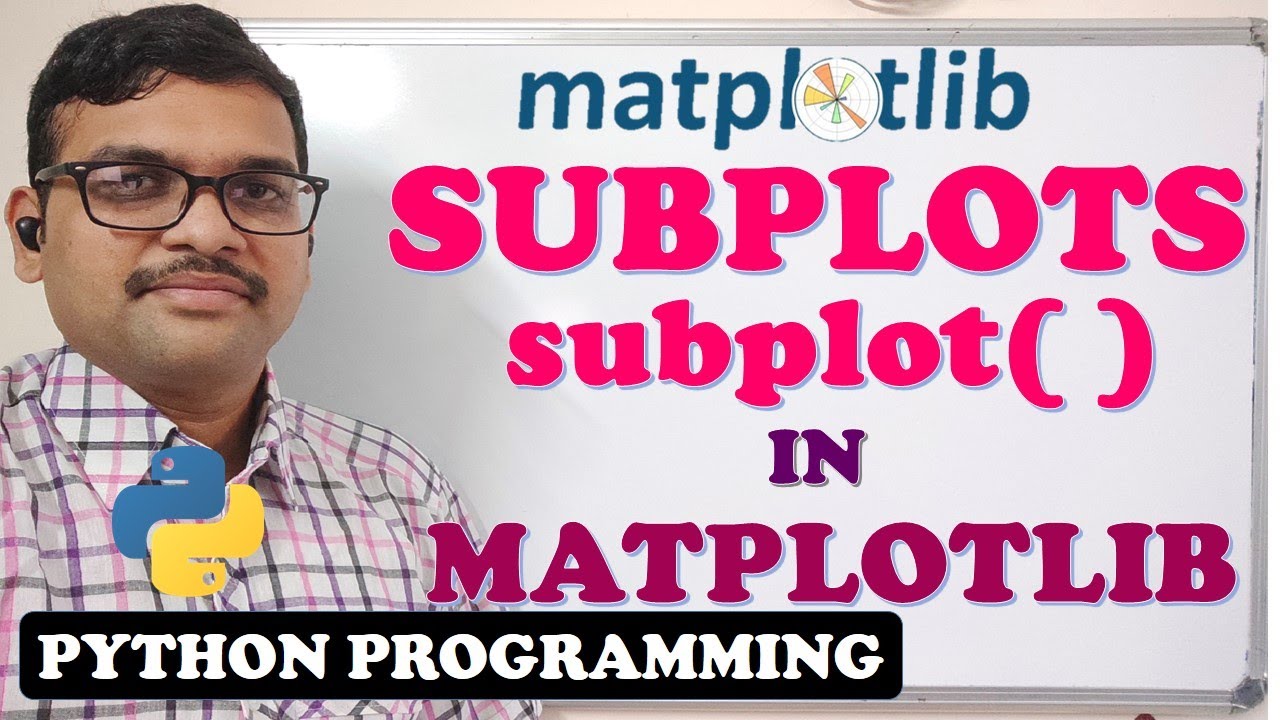 Subplots In Matplotlib Subplot Function Python Programming Youtube 0162