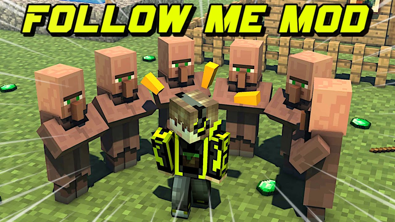 Ahora Los Aldeanos Te Puede Seguir | Follow Me Mod | Forge | Minecraft ...