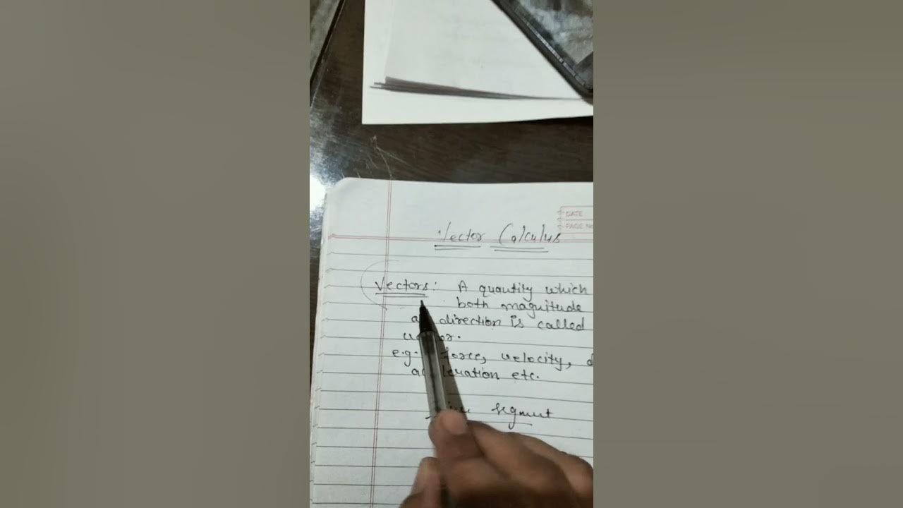 vector calculus lecture 1(introduction) - YouTube