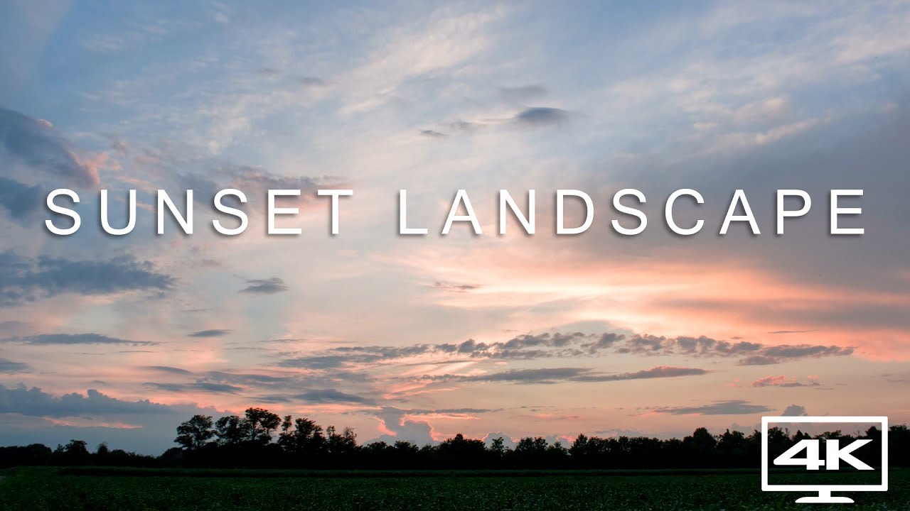 Sunset Landscape Timelapse | Italian countryside | 4K - YouTube